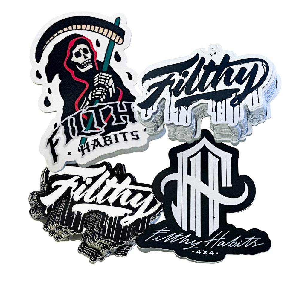 New assorted Filthy Sticker pack – Filthy Habits 4x4
