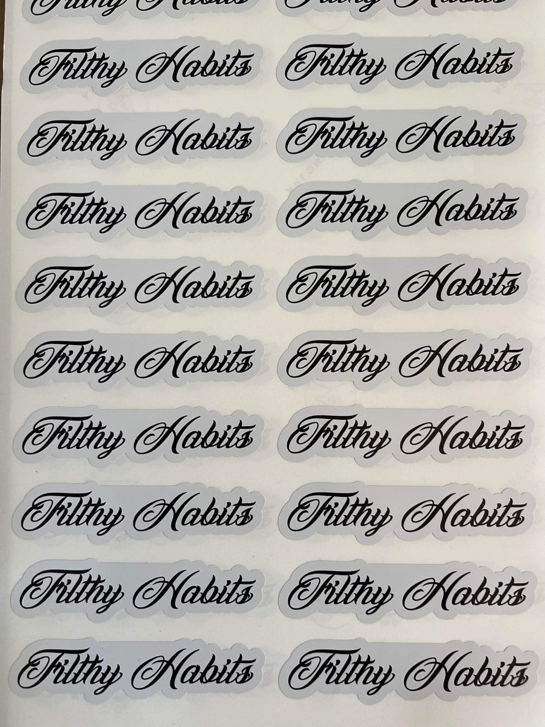 Stickers & Banners – Filthy Habits 4x4